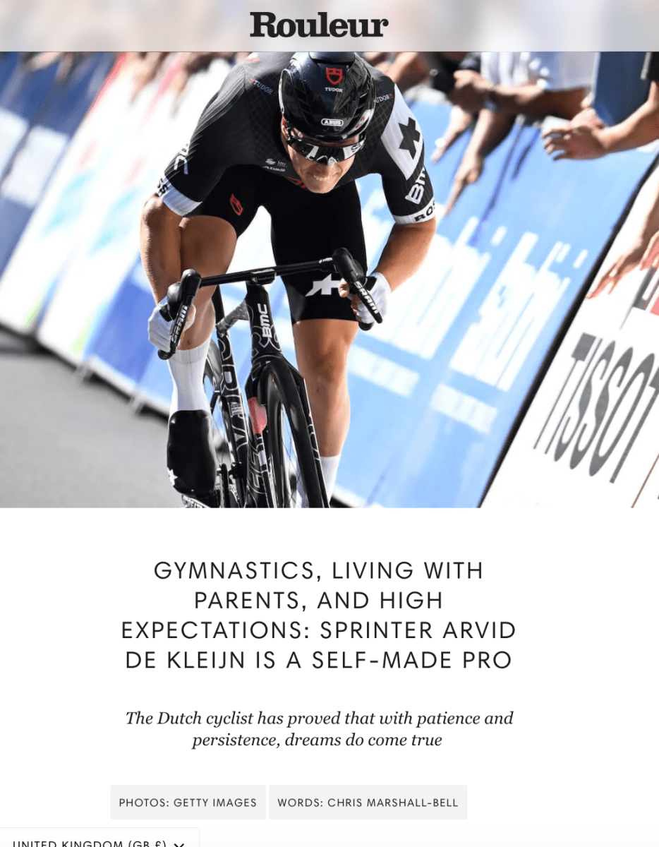 Arvid de Kleijn is a self-made pro – CMB reports: Chrissy Marshall-Bell