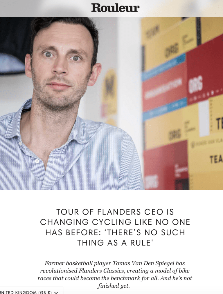 Tomas Van Den Spiegel is cycling’s biggest innovator – CMB reports